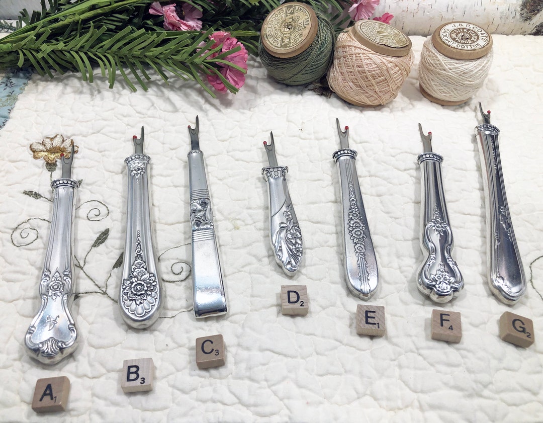 Vintage Silverplate Seam Ripper Sewing Quilting Gift Tools Unique ...