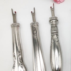 Vintage Silverplate Seam Rippers Sewing Quilting Crafting Tools Notions ...