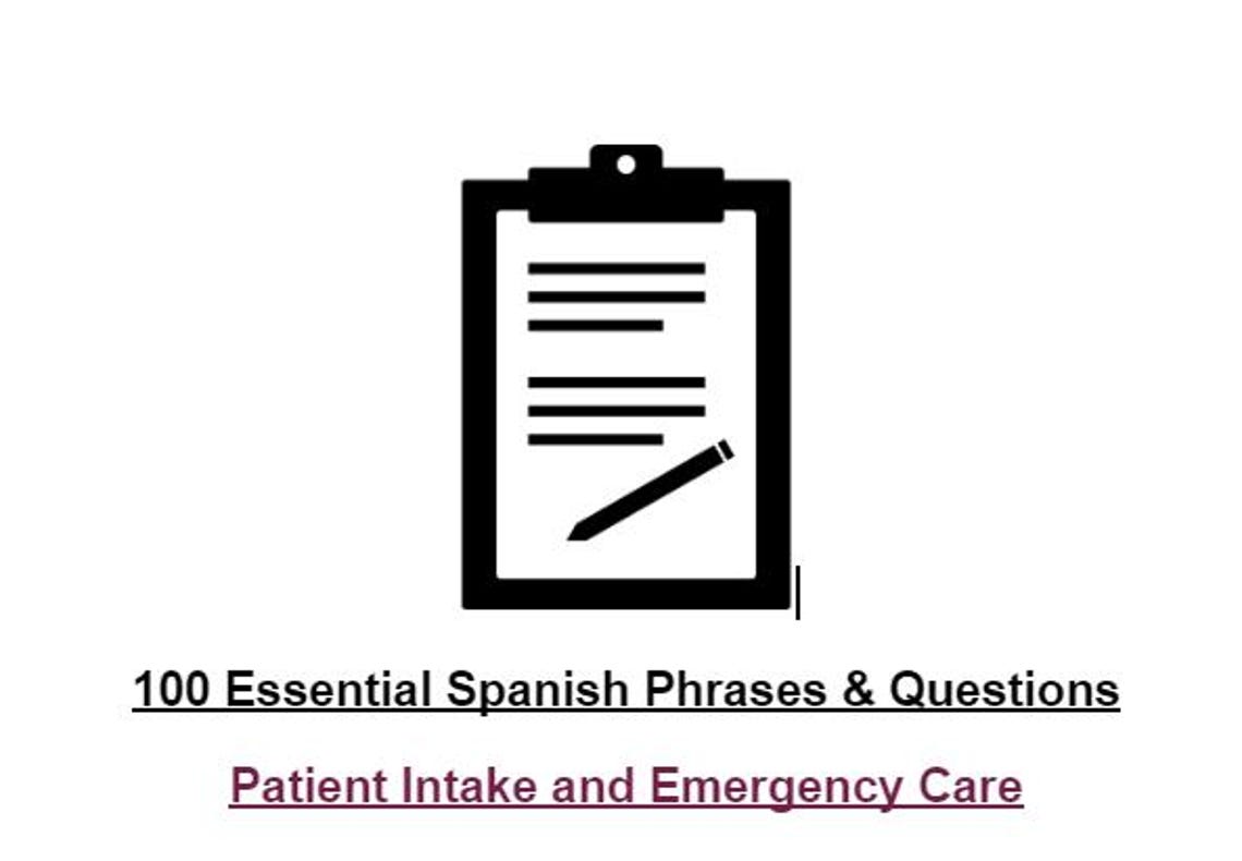 Medical Spanish Phrases: Healthcare Worker's Essential Guide (digital ...