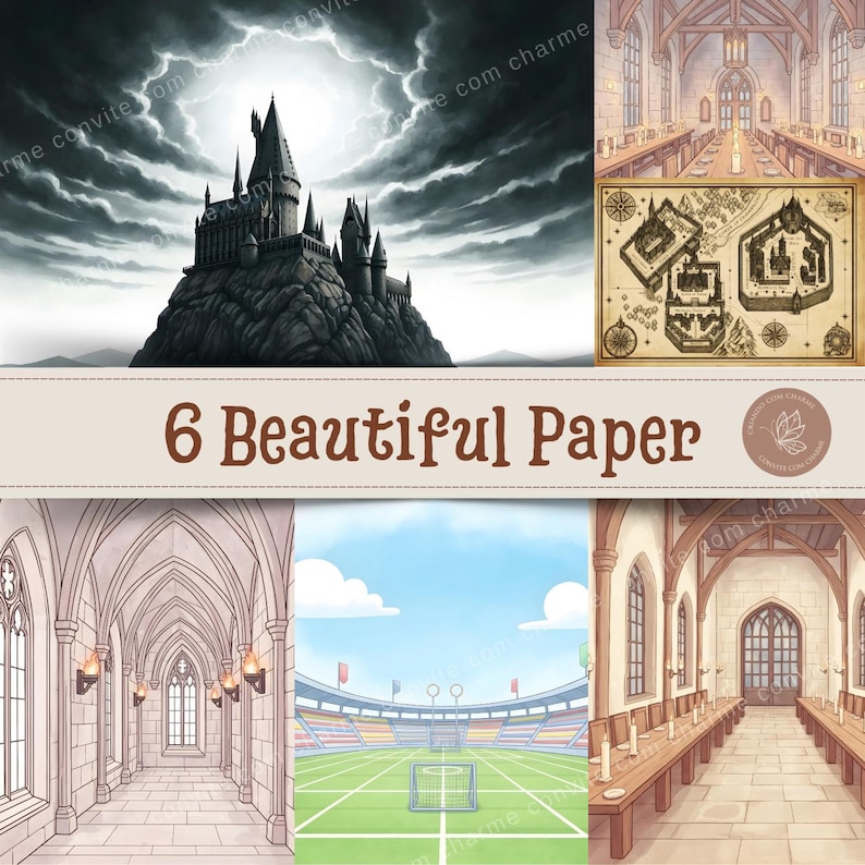 Watercolor Harry Potter Digital Clipart Kit – 30 Elements & 6 ...