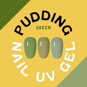 5g Solid Jelly UV Gel Nail Art /green Matcha Pudding UV Gels Creamy Gel ...