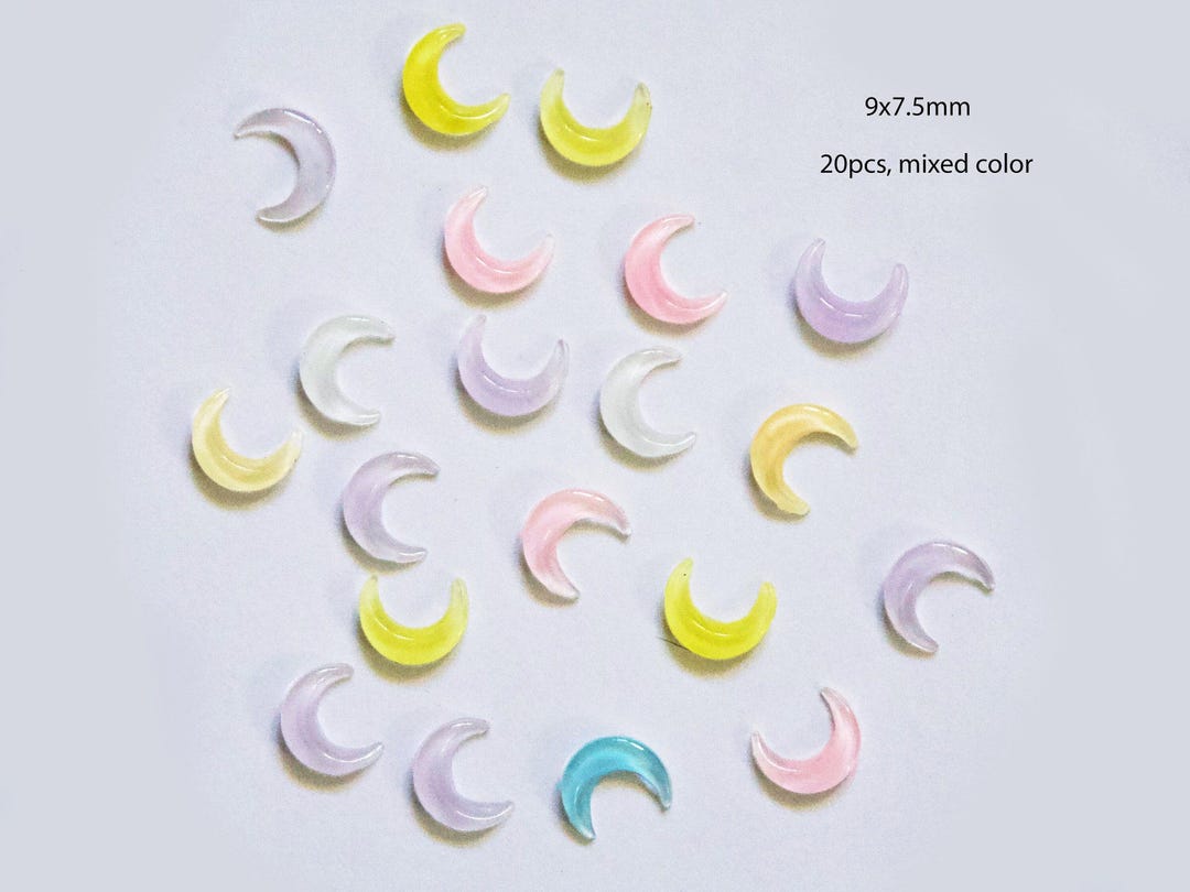 20pcs Sickle Moon Nail Decal - Etsy
