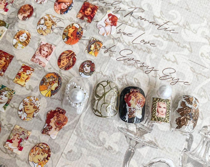 Renaissance • Waterslide Nail Decal Set • Vintage Venus, Painting ...