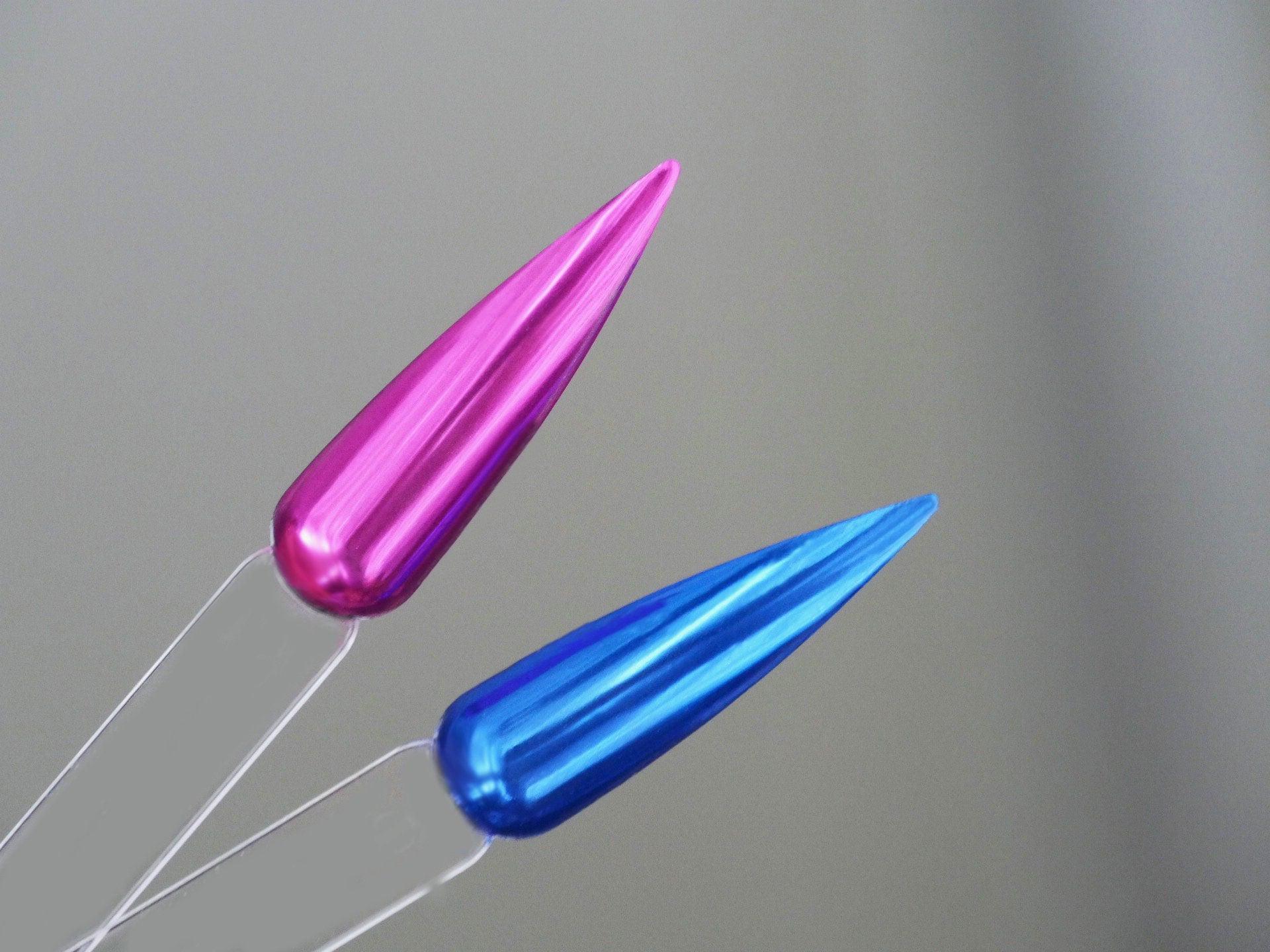 Royal Rose & Blue Metallic Mirrored Chrome Powder - Etsy