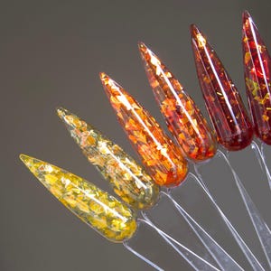 5g Amber Foil Glaze Gel/ Soak off UV Nail Gels - Etsy