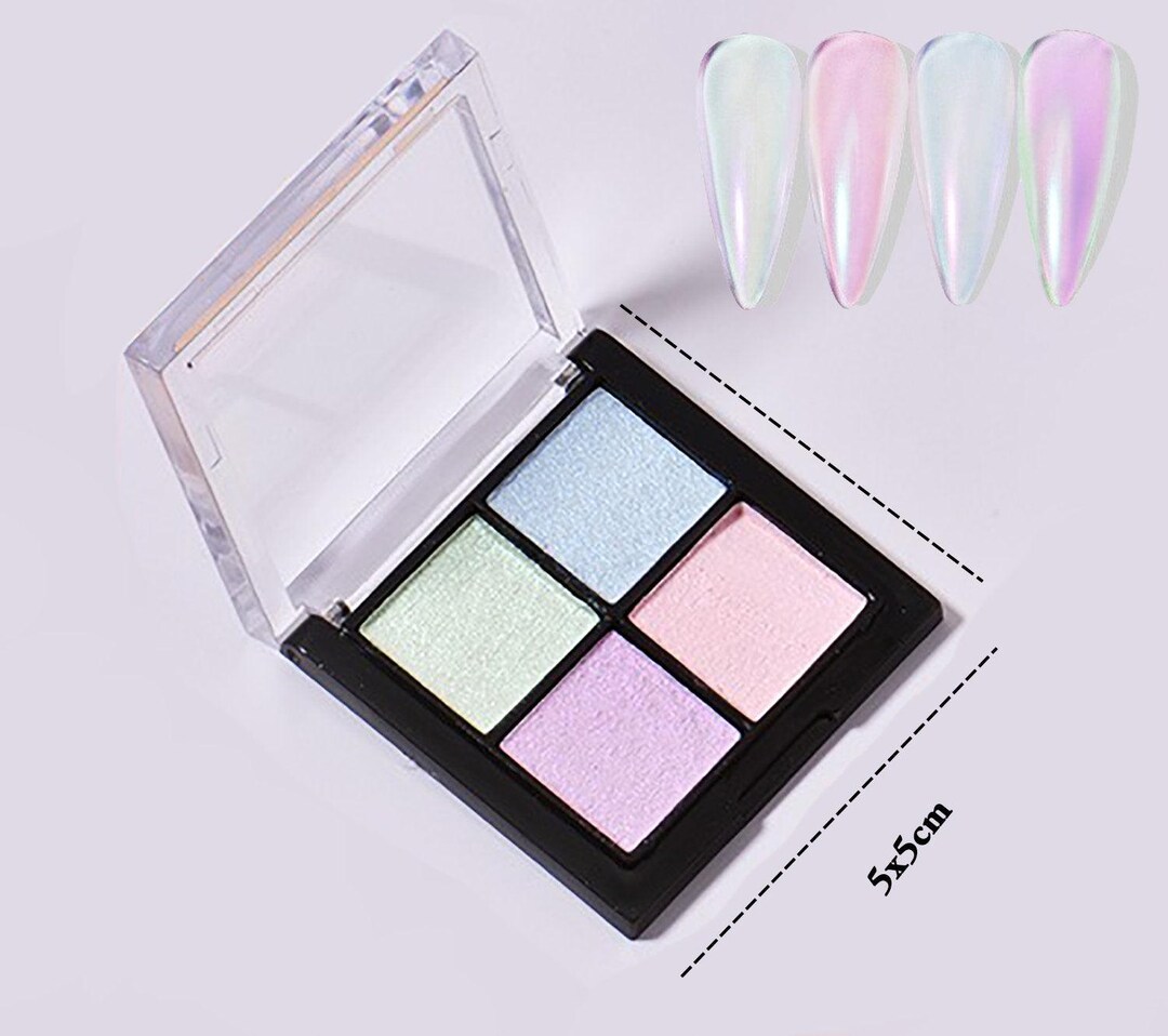 Aurora Pearly Palette Solid Pigment 4 in 1 Polar Lights Pearlescent ...