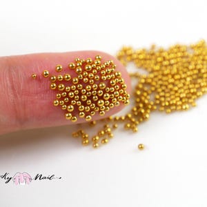 Metallic Caviar Beads/ Silver Gold Nail Micro Beads - Etsy