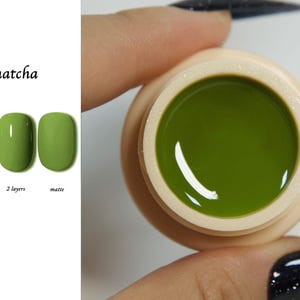 5g Solid Jelly UV Gel Nail Art /green Matcha Pudding UV Gels Creamy Gel ...