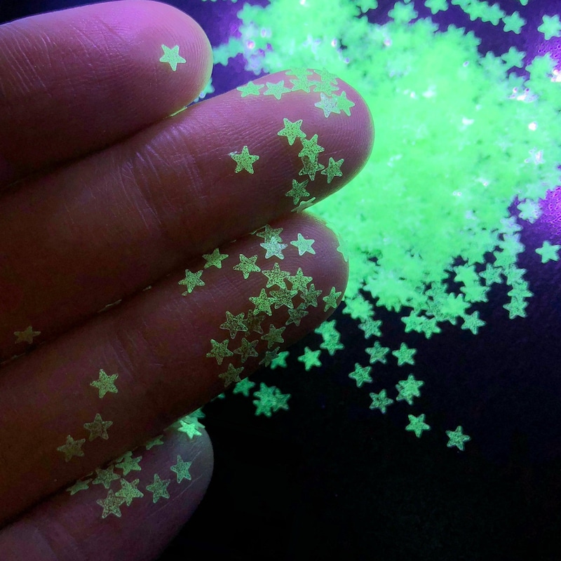 Fluorescent Star Stickers - Etsy