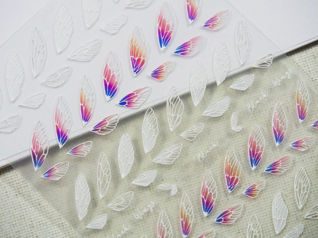 Butterfly Wing Sticker Nail Art - Etsy