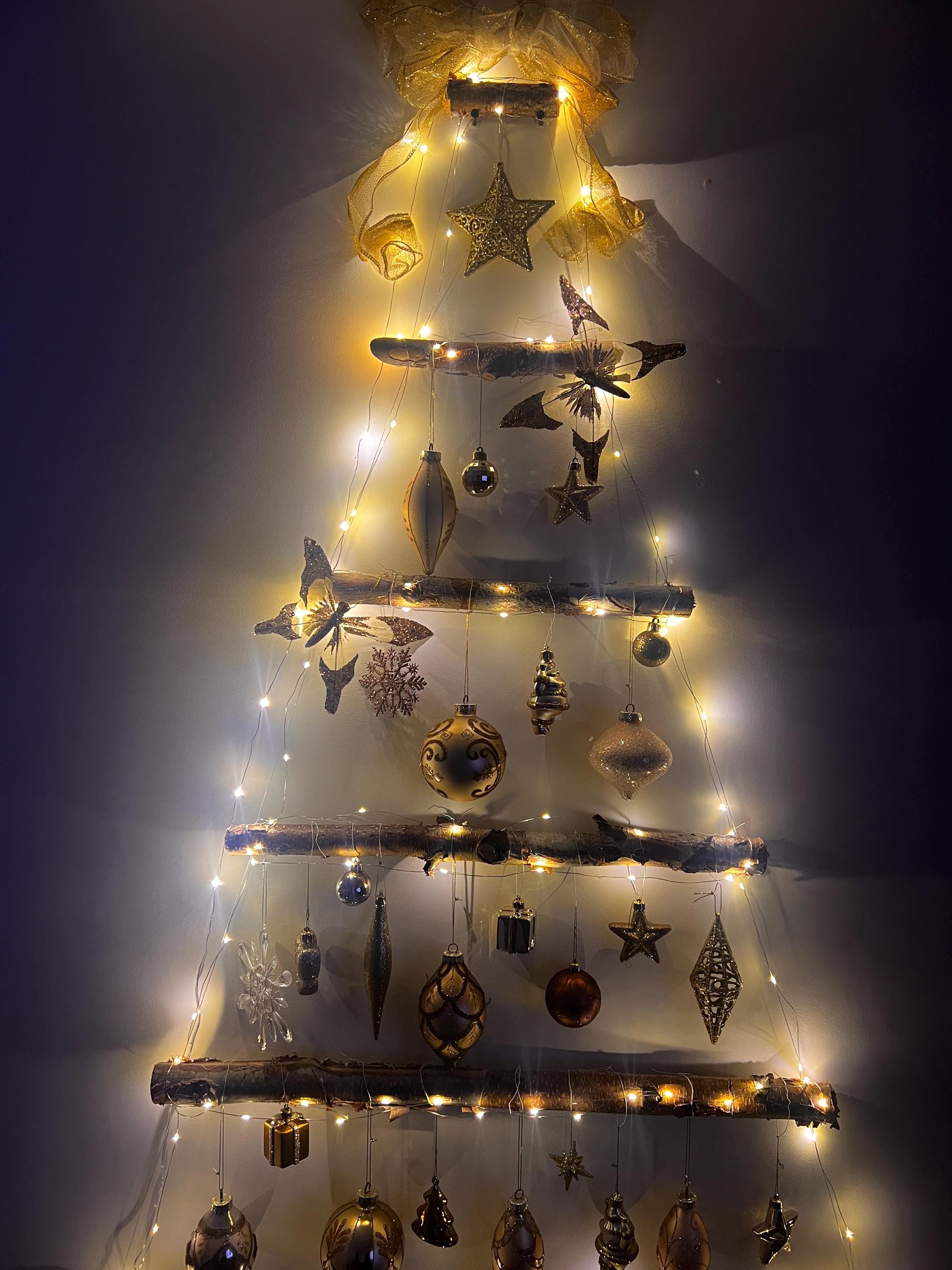 Hand-made I Rustic I Hanging I Wooden Christmas Tree I Wall Decor I ...