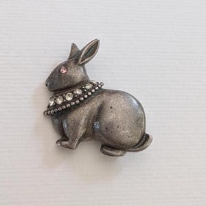 Go Ask Alice: Vintage Premiere Designs Signed Rabbit Rhinestone Collar ...