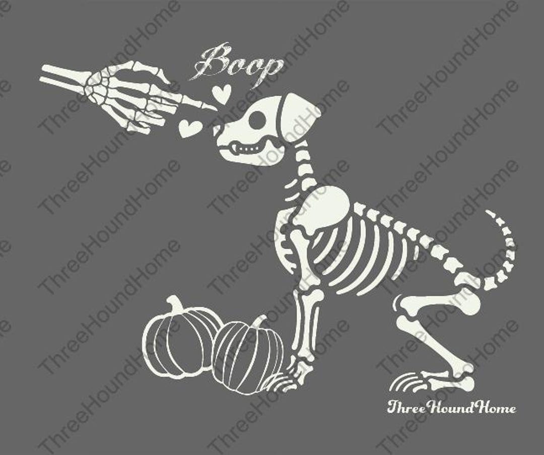 Tee-hound Dog Skeleton Boop - Etsy