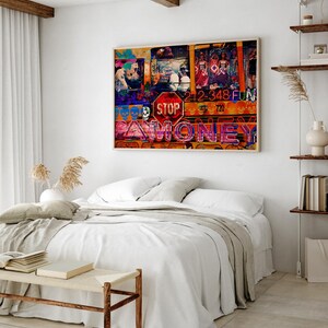 Maximalist College Dorm Poster, Colorful Print, Neon Letters, Pop Art ...