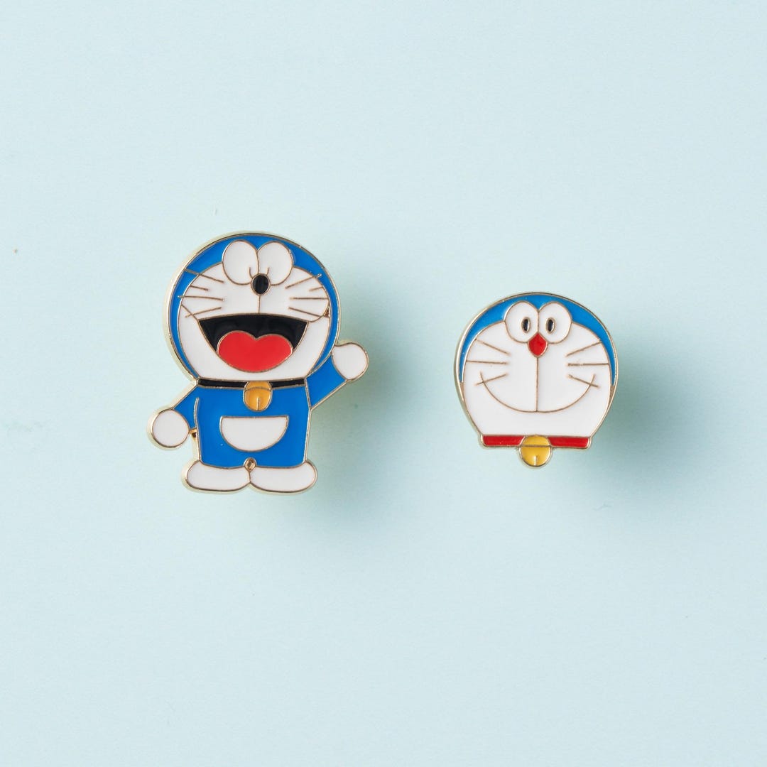 Adorable Doraemon Enamel Pins – Collectible Pins for Bags, Jackets ...