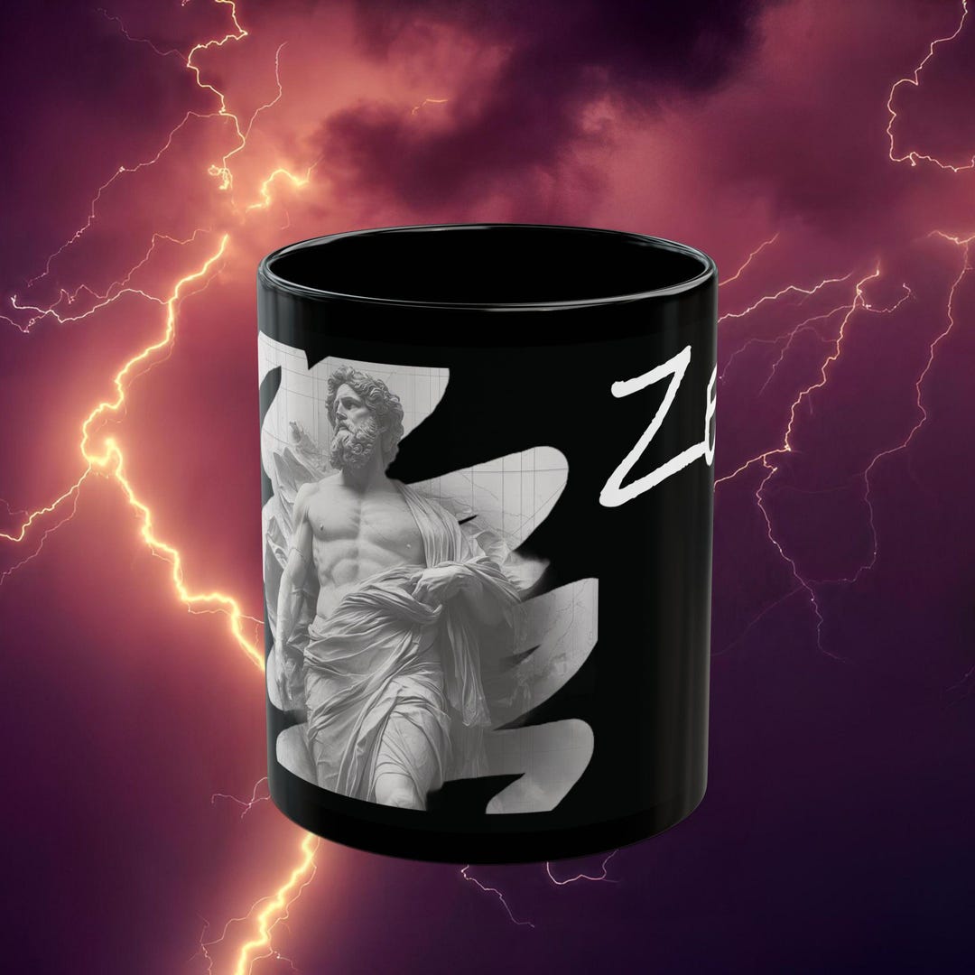 Zeus' Power Unleashed Mug King of the Olympian Gods Epic Greek ...