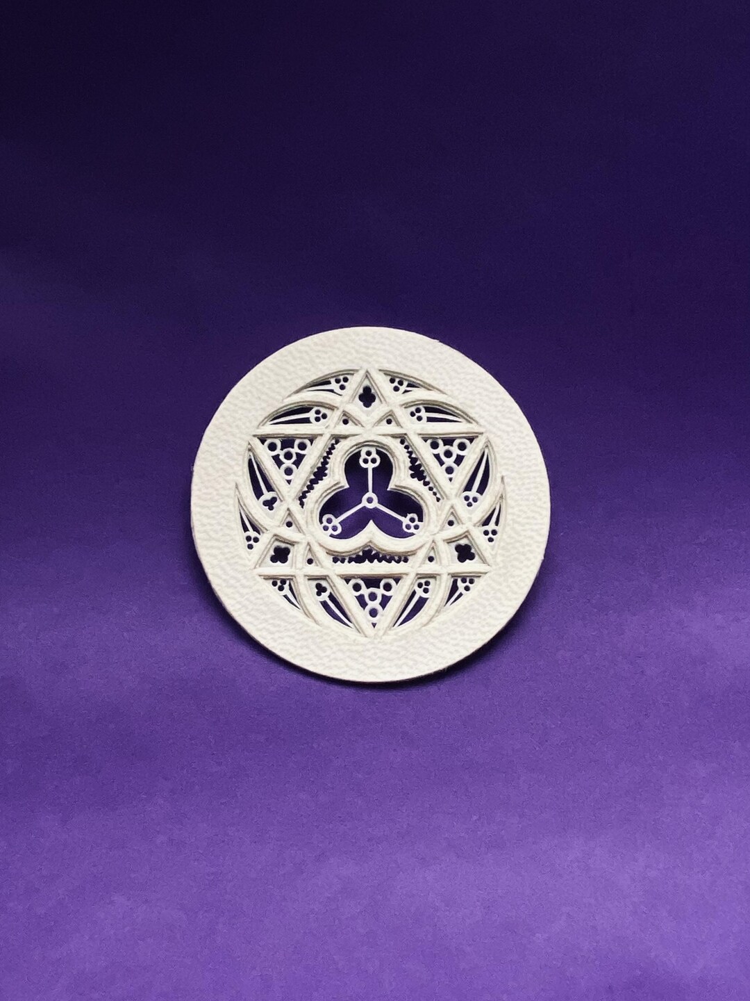 Parchment Rose Early Music Instruments Holes or Framed Decoration ...