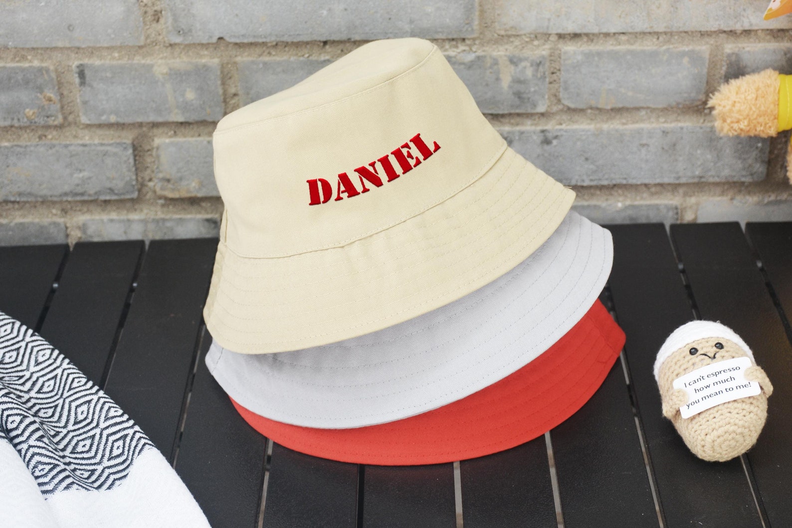 Custom Bucket Hat,personalized Gifts, Bucket Hat Pattern, Logo Design ...