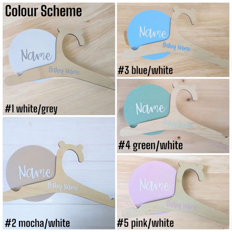 Personalised Baby Shower Gift Crate Set - Custom Name Hangers, Wooden ...