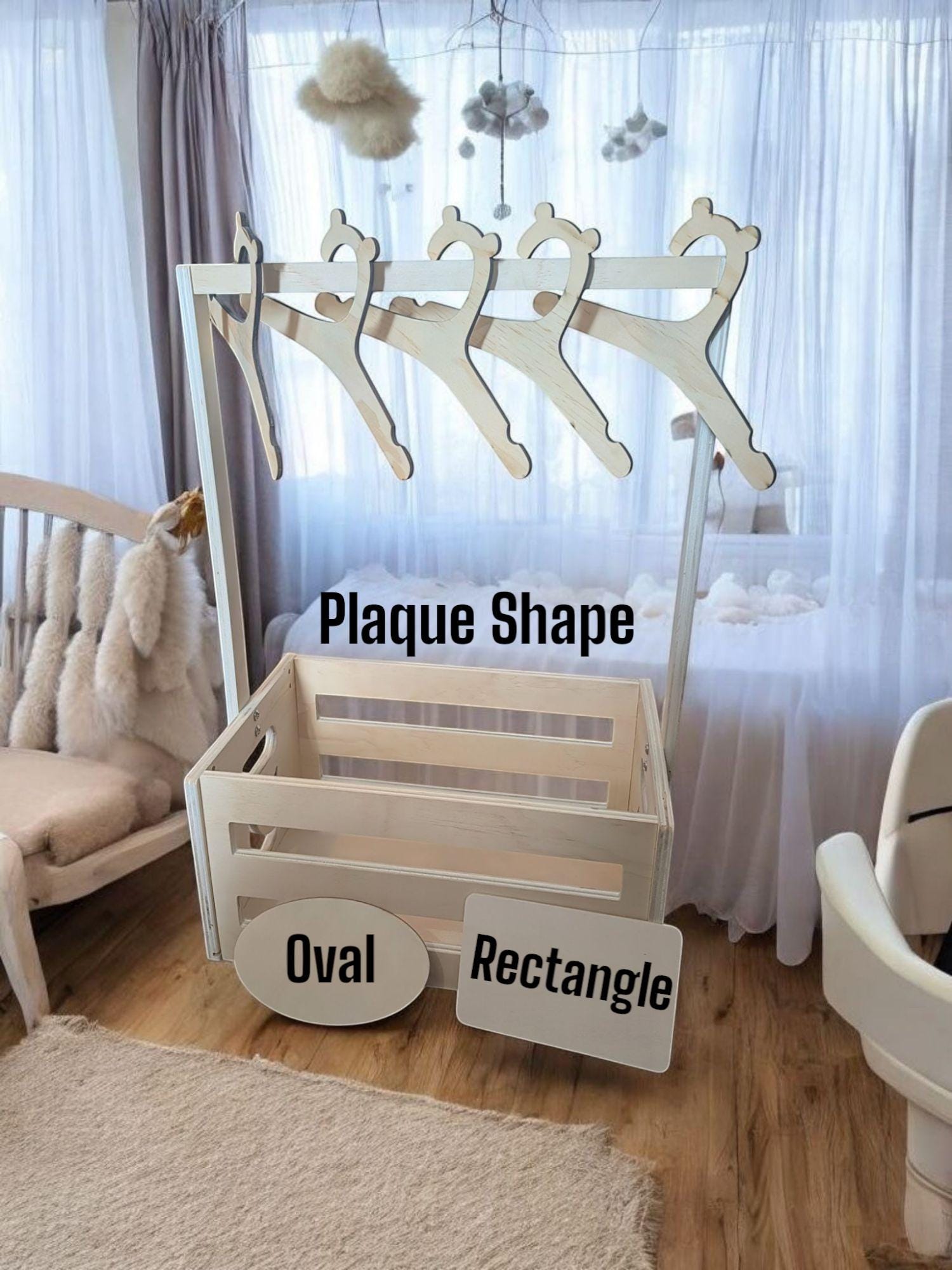 Personalized Baby Shower Crate Gift: 5 Name Hangers, Storage Hamper - Etsy