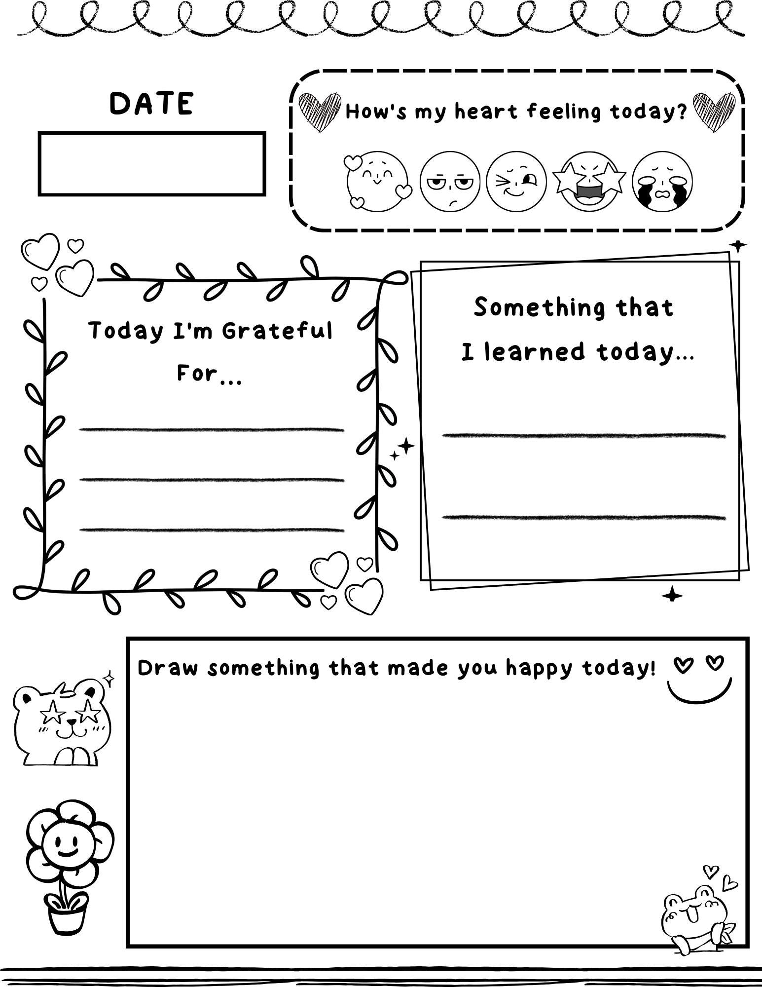 Gratitude Journal for Kids: A Daily Thankfulness and Reflection ...