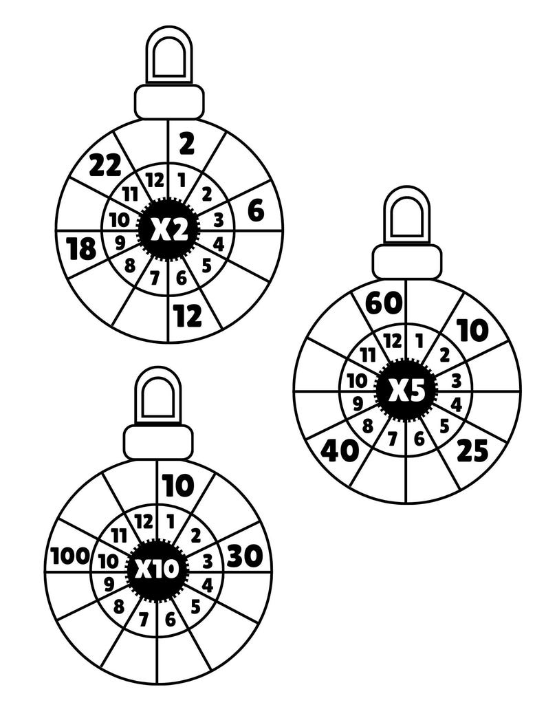Fun Christmas Math Ornaments Craft | Skip Counting by 2, 5, 10 Multiply ...