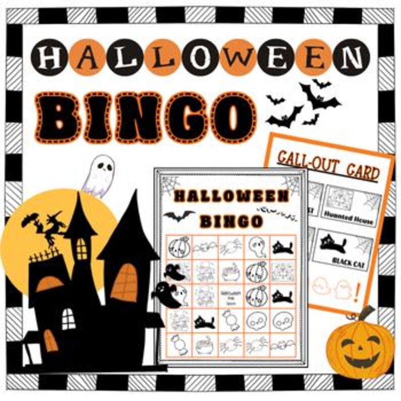 Kids Halloween Bingo: 30 Printable Cards (digital Download) - Etsy