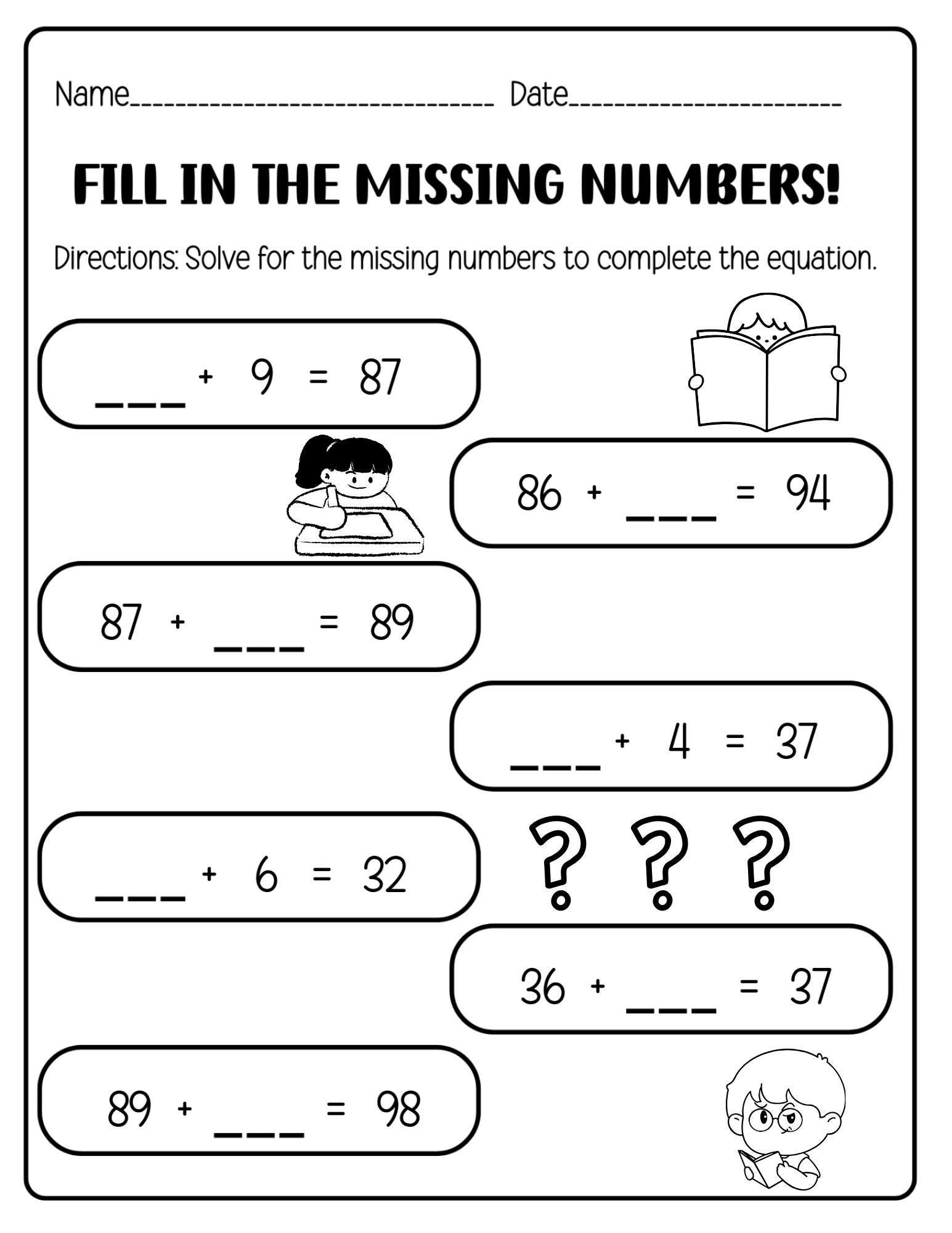 2 Digit Plus 1 Digit Addition Worksheets Adding a 2-digit and 1-digit ...