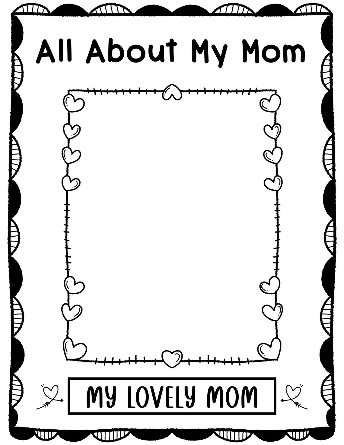 Mother’s Day Craft & Writing Kit | “all About My Mom” Booklet + 3 ...