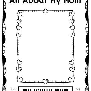 Mother’s Day Craft & Writing Kit | “all About My Mom” Booklet + 3 ...