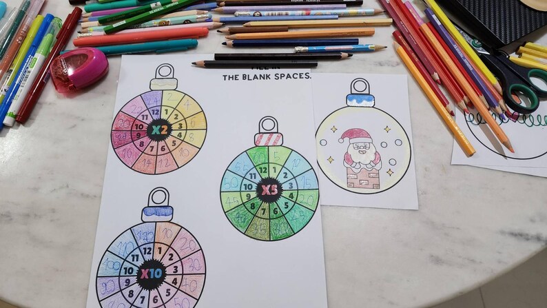 Fun Christmas Math Ornaments Craft | Skip Counting by 2, 5, 10 Multiply ...