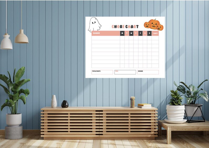 Editable Halloween Chore Chart for Kids PDF Kids Daily Weekly ...