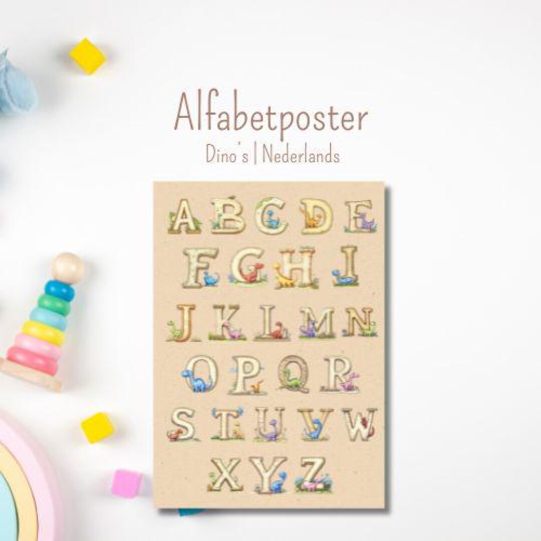 Alphabet Poster | Dinosaur Theme | Dino | Dinosaur | Kids | Alphabet ...