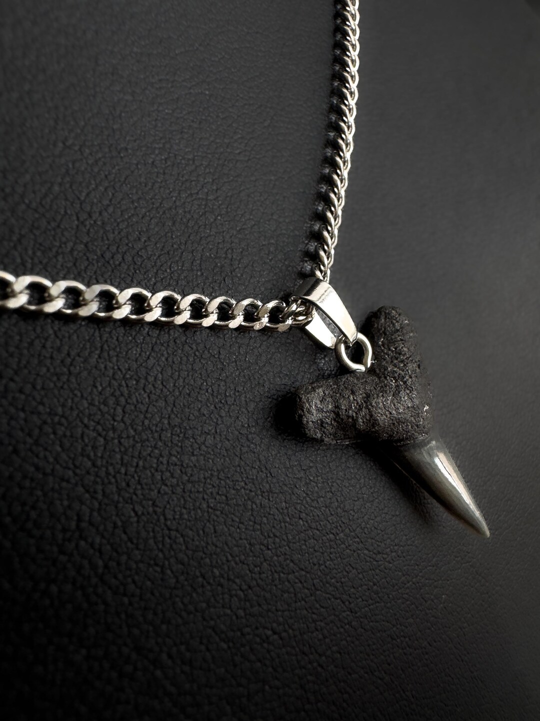 Men Fossil Lemon Shark Tooth Necklace - Etsy