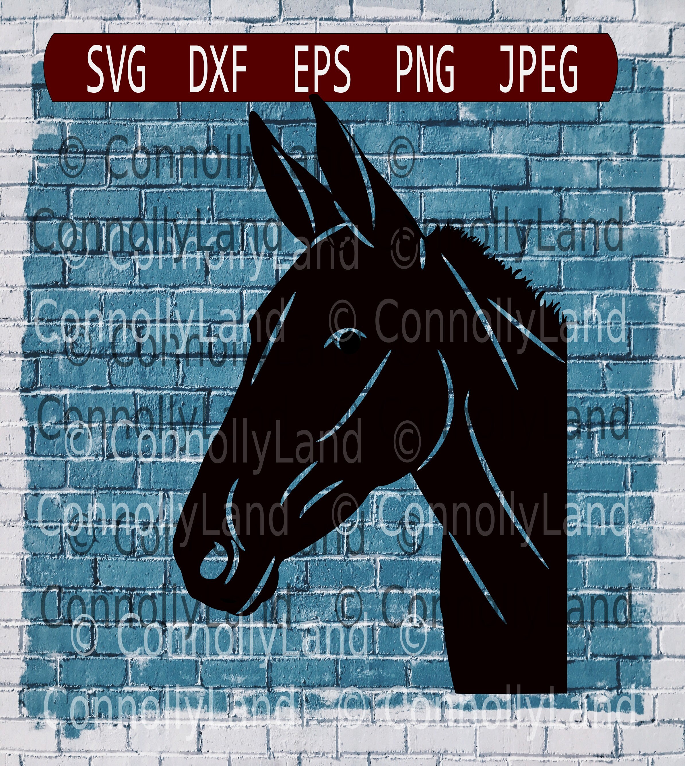 Light Mule, Riding Mule, Patsy Mule. This is a SVG Made From a Photo of ...
