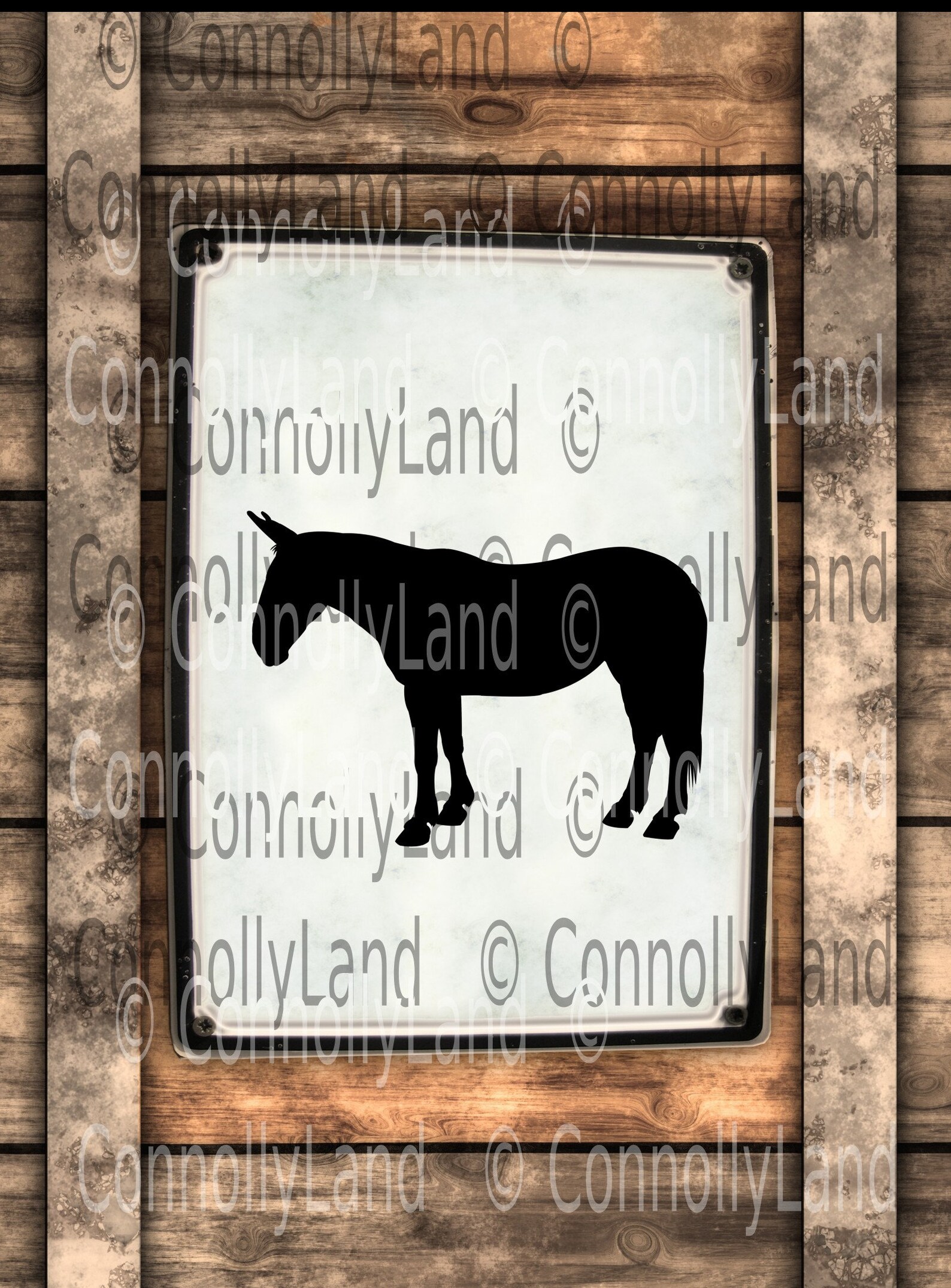 Standing Mule Side View. Belgian Draft Mule, Dolly. Created by Myself ...