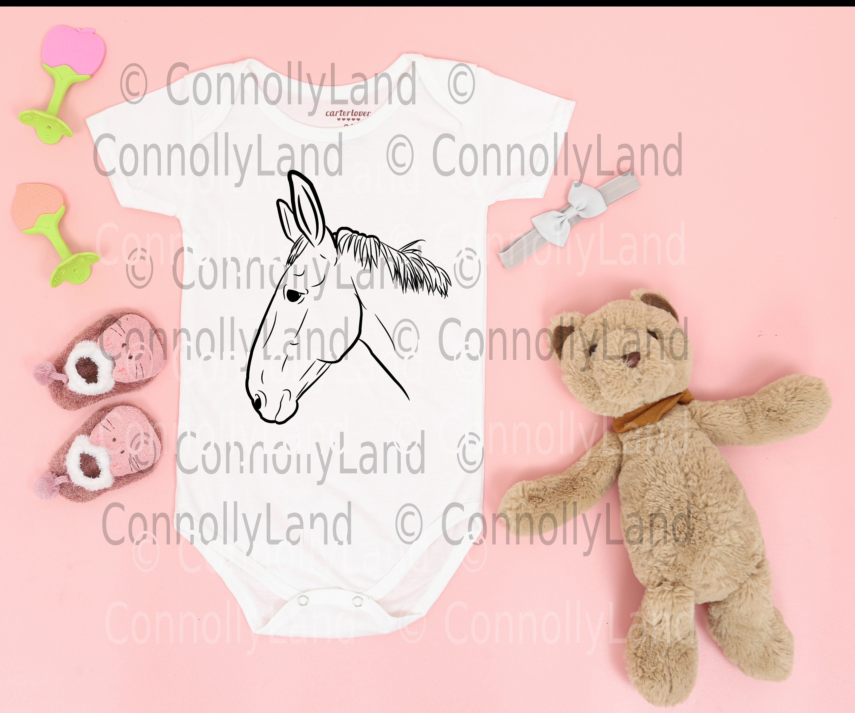 Draft Mule Dolly. My Belgian Draft Mule Dolly. Line Drawn by Me From a ...