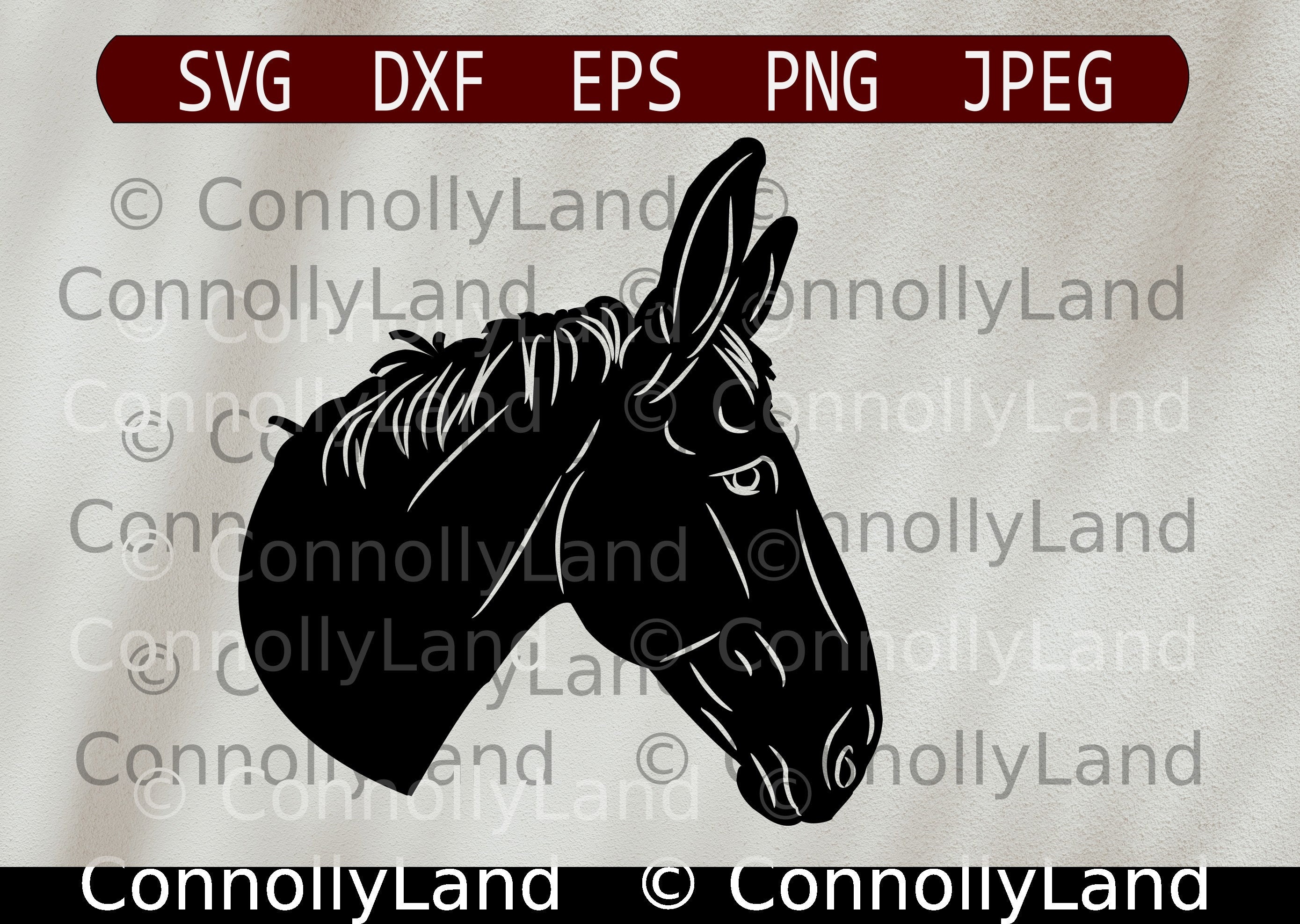 Mule Head Silhouette