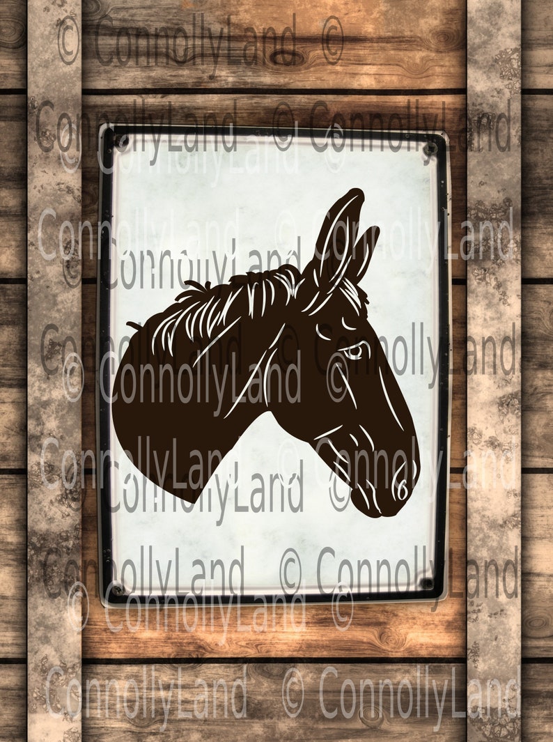 Draft Mule Dolly, Belgian Mule Silhouette With Some Cut Out Detail. - Etsy