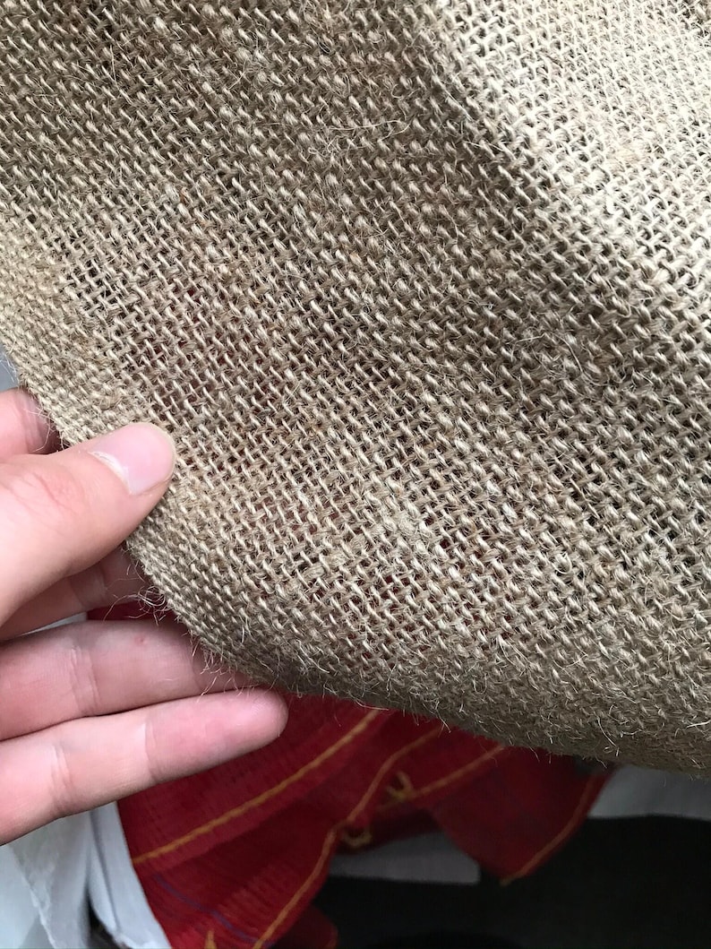 Natural Burlap Fabric 40'' - 100 Cm - Jute Fabric Hessian, Good for ...
