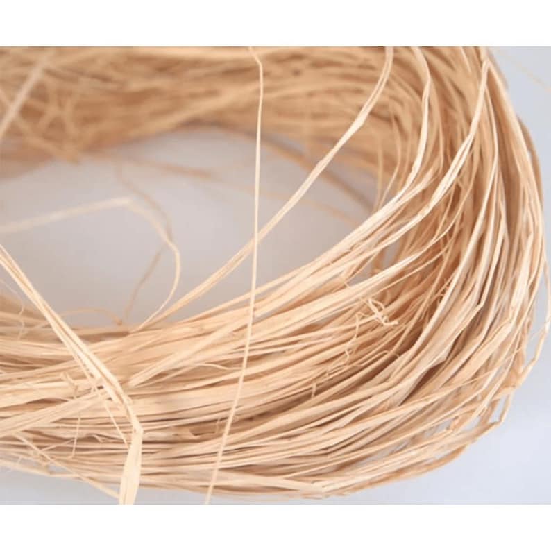 Natural Raffia Straw Rope: Basket Weaving, Gift Wrapping - Etsy