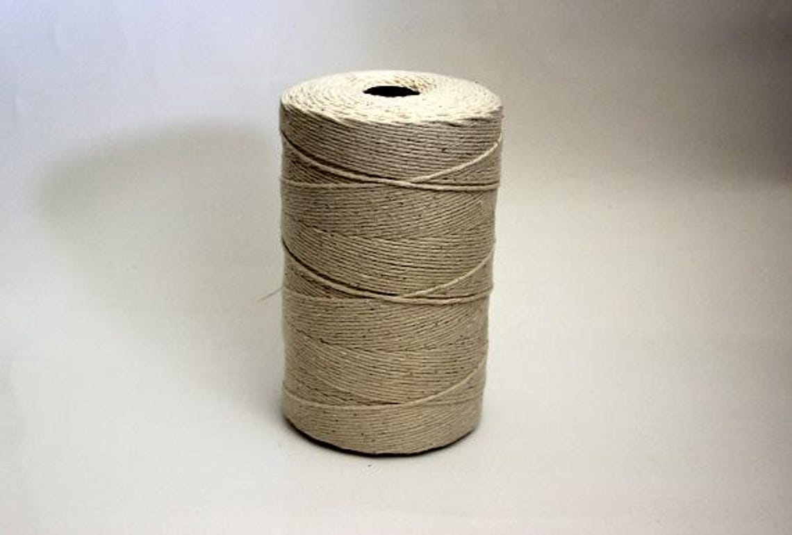 Natural Cotton Rope, 660 Yards 600 Meters, Craft Supplies, 1 Mm ...