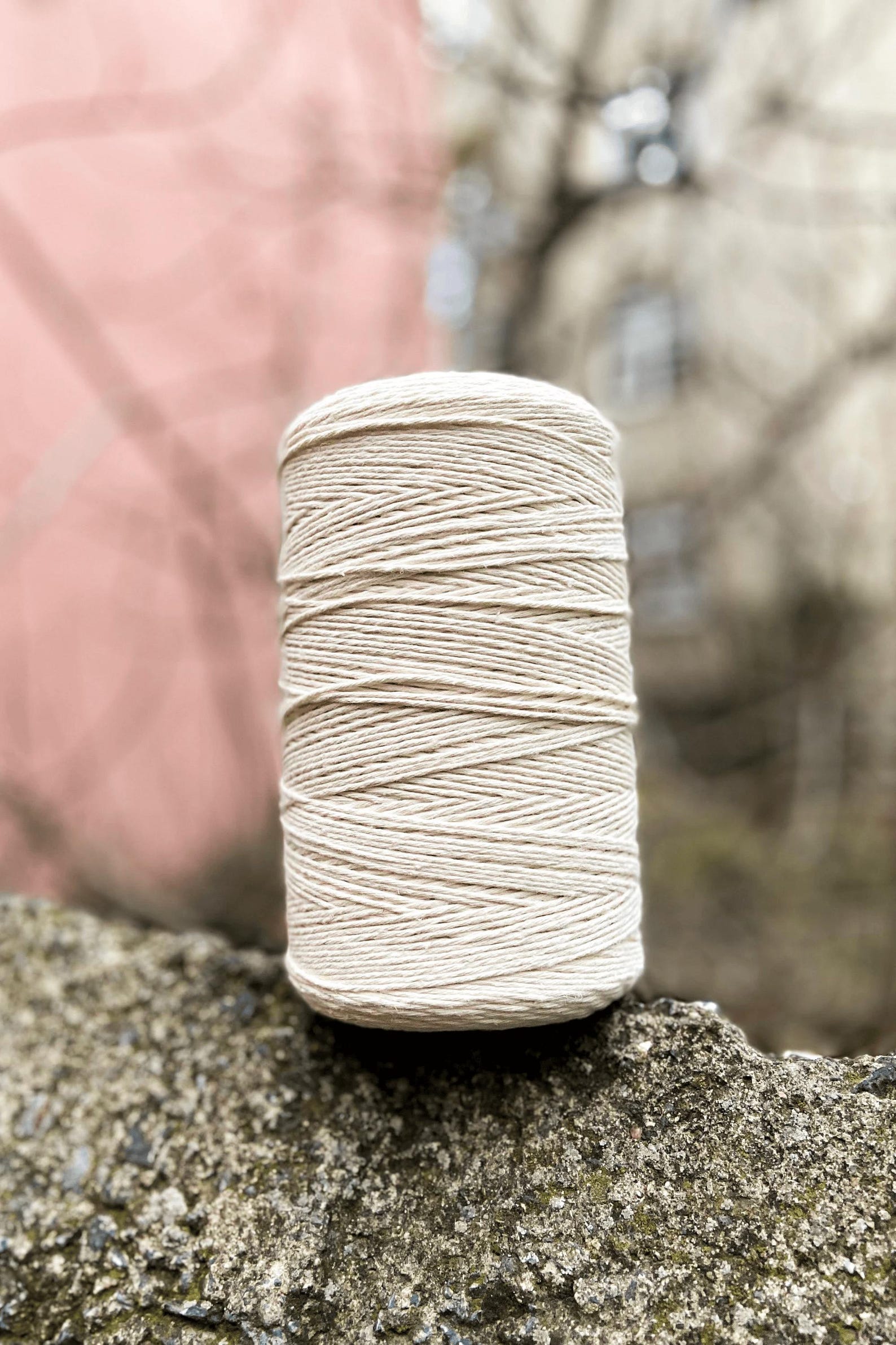 Natural Cotton Rope, 660 Yards (600 Meters), Craft Supplies, 1 Mm ...