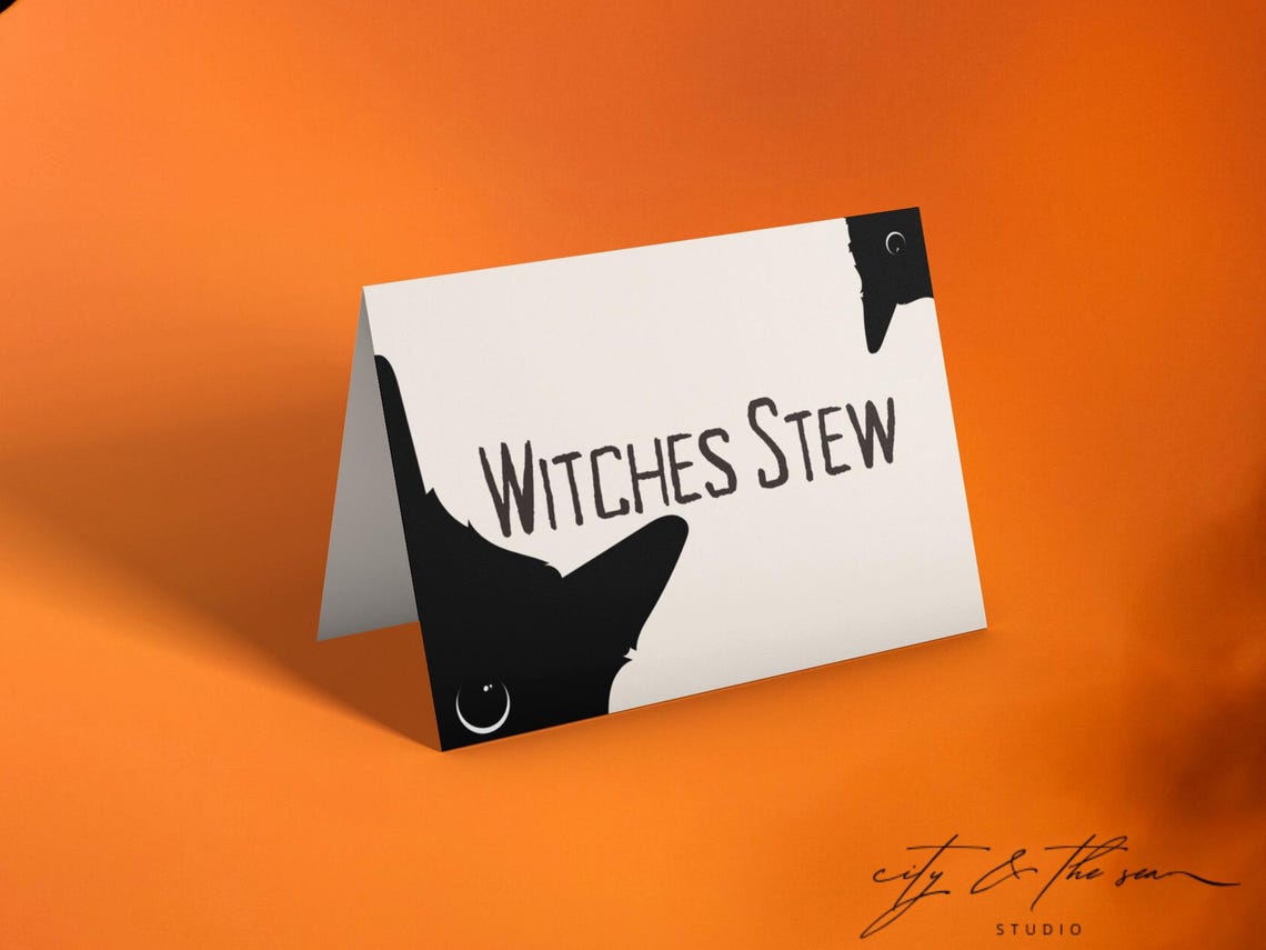 EDITABLE Halloween Party Food Labels, Halloween Buffet Food Labels ...