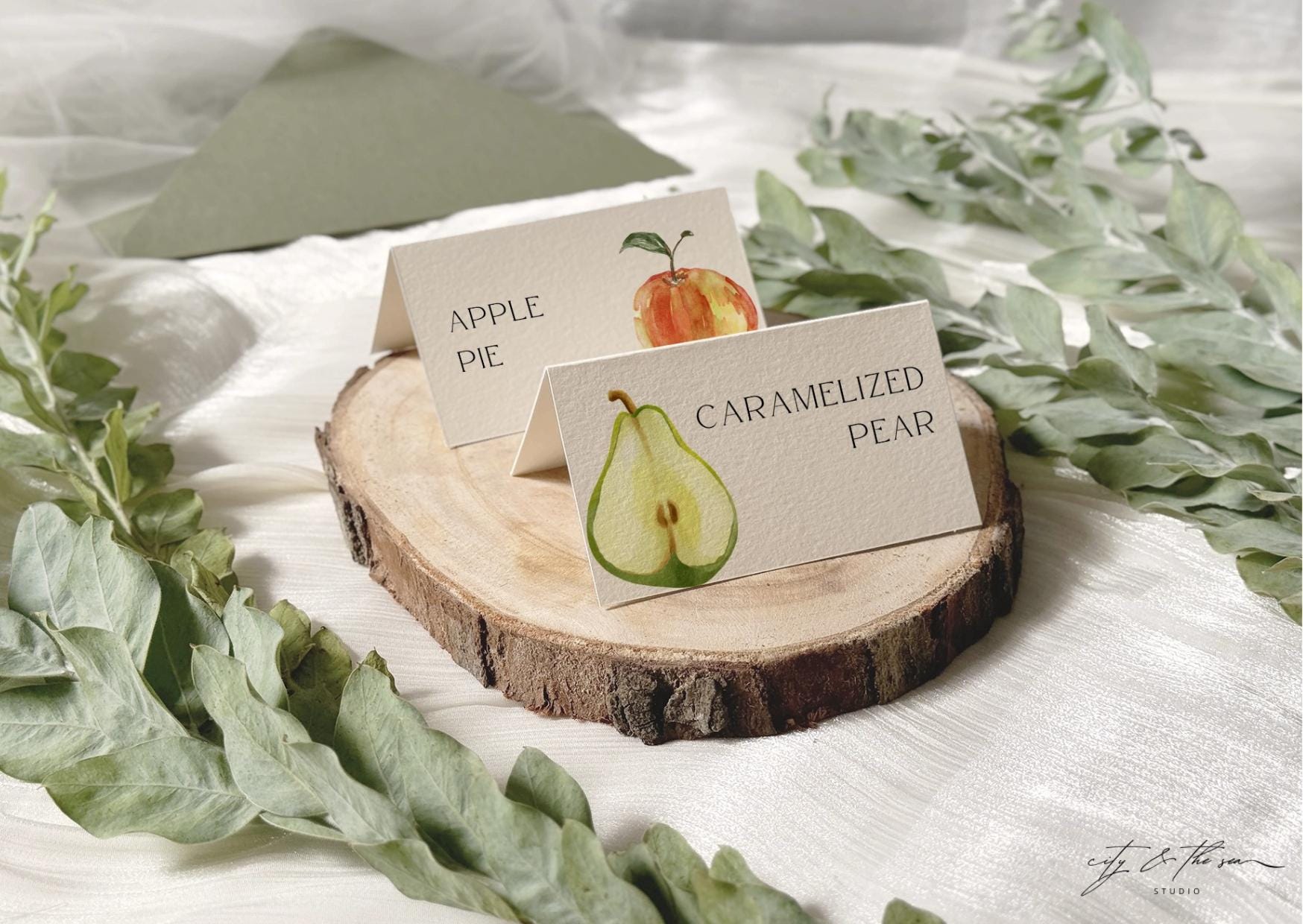 EDITABLE Thanksgiving Party Food Labels, Folded Place Cards Thanksgving ...