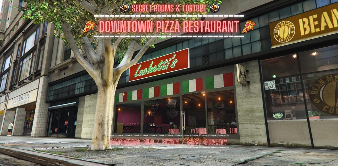 DownTown Pizza MLO / MAP Fivem GTAV Optimized Drag and Drop Files Best ...
