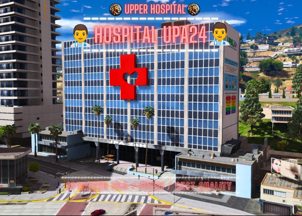 U.P.A 24 Hospital | MLO / MAP | Fivem GTAV | Optimized | Drag and Drop ...