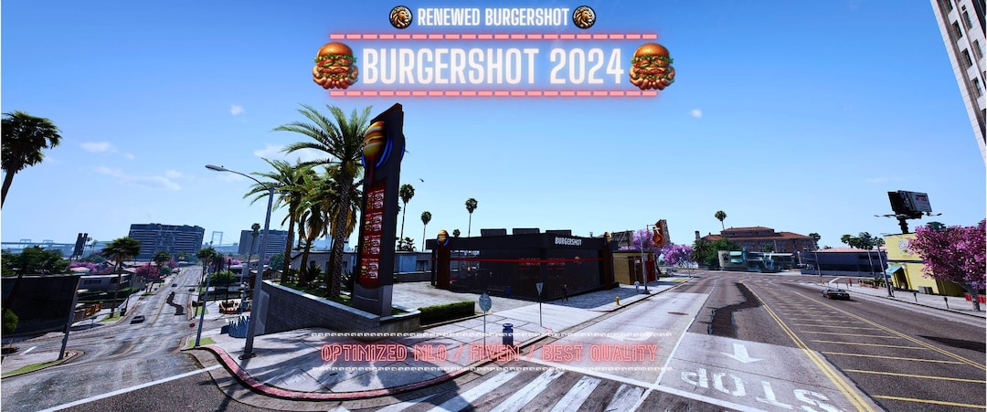 Burger Shot MLO/MAP Fivem GTAV Optimized Drag and Drop Files Best ...