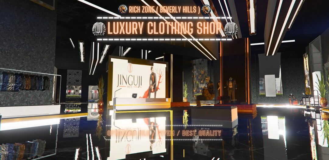 Luxury Clothing Shop MLO/MAP Fivem GTAV Optimized Drag and Drop Files ...