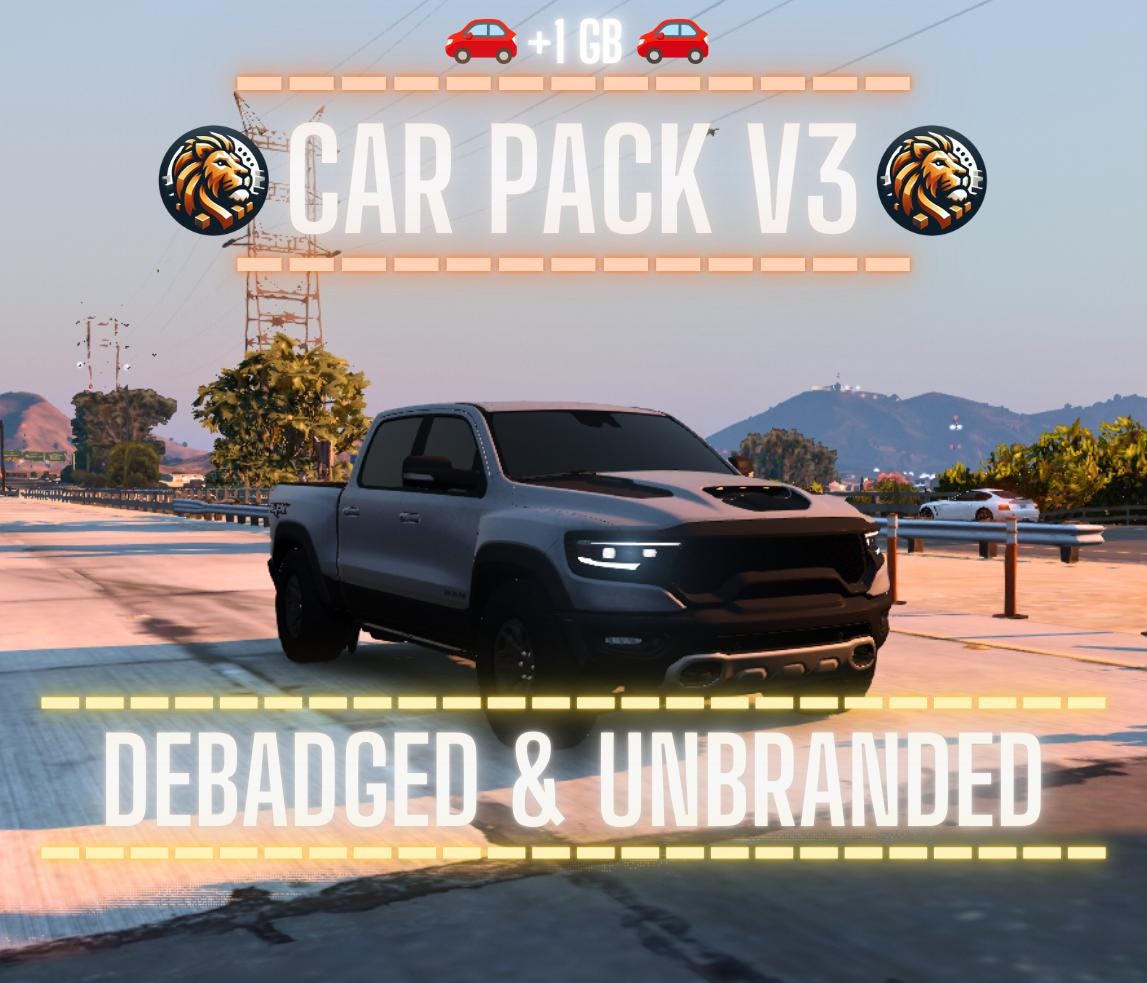 Car Pack V3 +1GB | Pack / 30 Cars | Fivem GTAV | Optimized | Drag and ...
